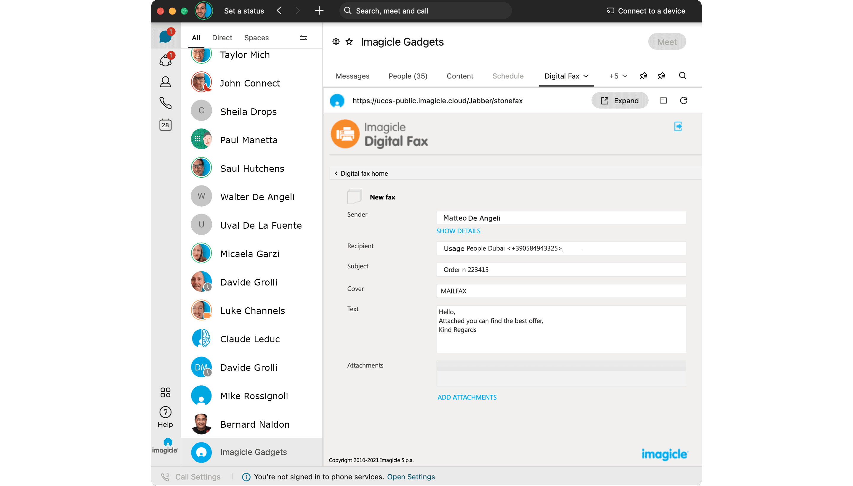 Digital Fax - Imagicle
