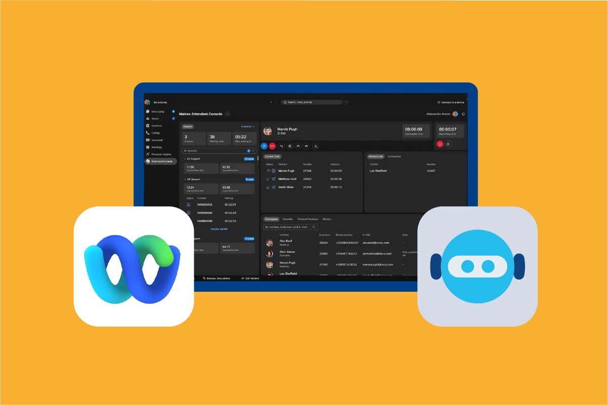Best AI Virtual Receptionist for Webex Attendant Console